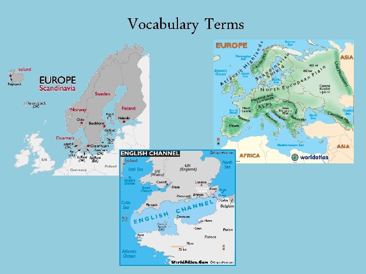 European Geography Vocabulary 5 Themes of Geography 1