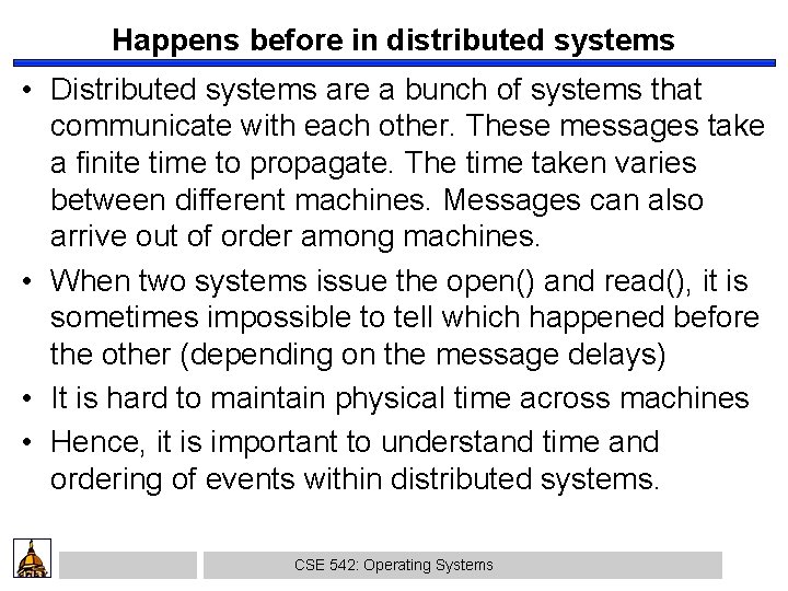 Outline Chapter 17 Distributed Coordination Time clocks and