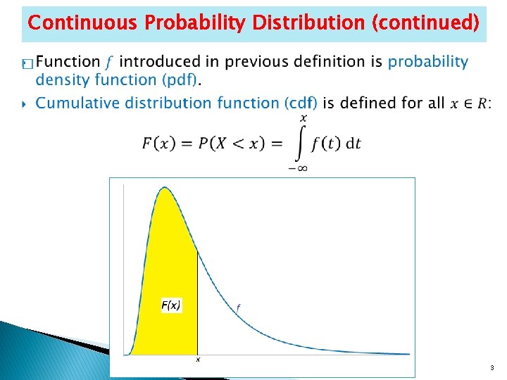 Mathematics 3 Statistics Chapter 5 Continuous Random Variables