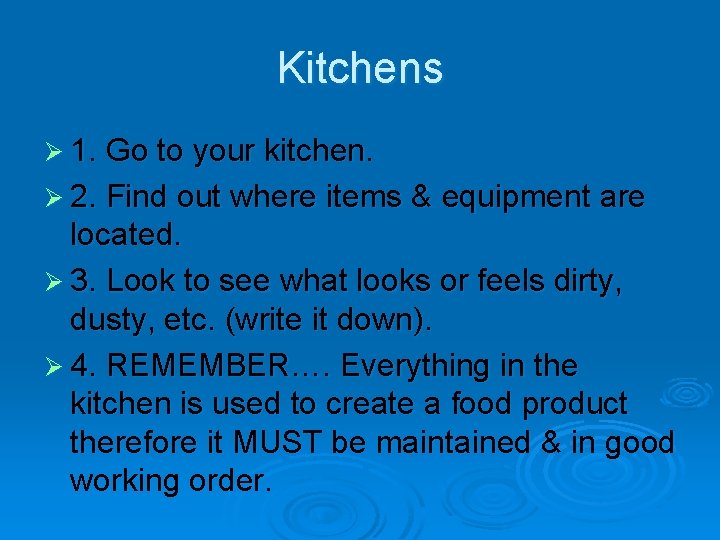 The Basics Mise en Place Mise en Place