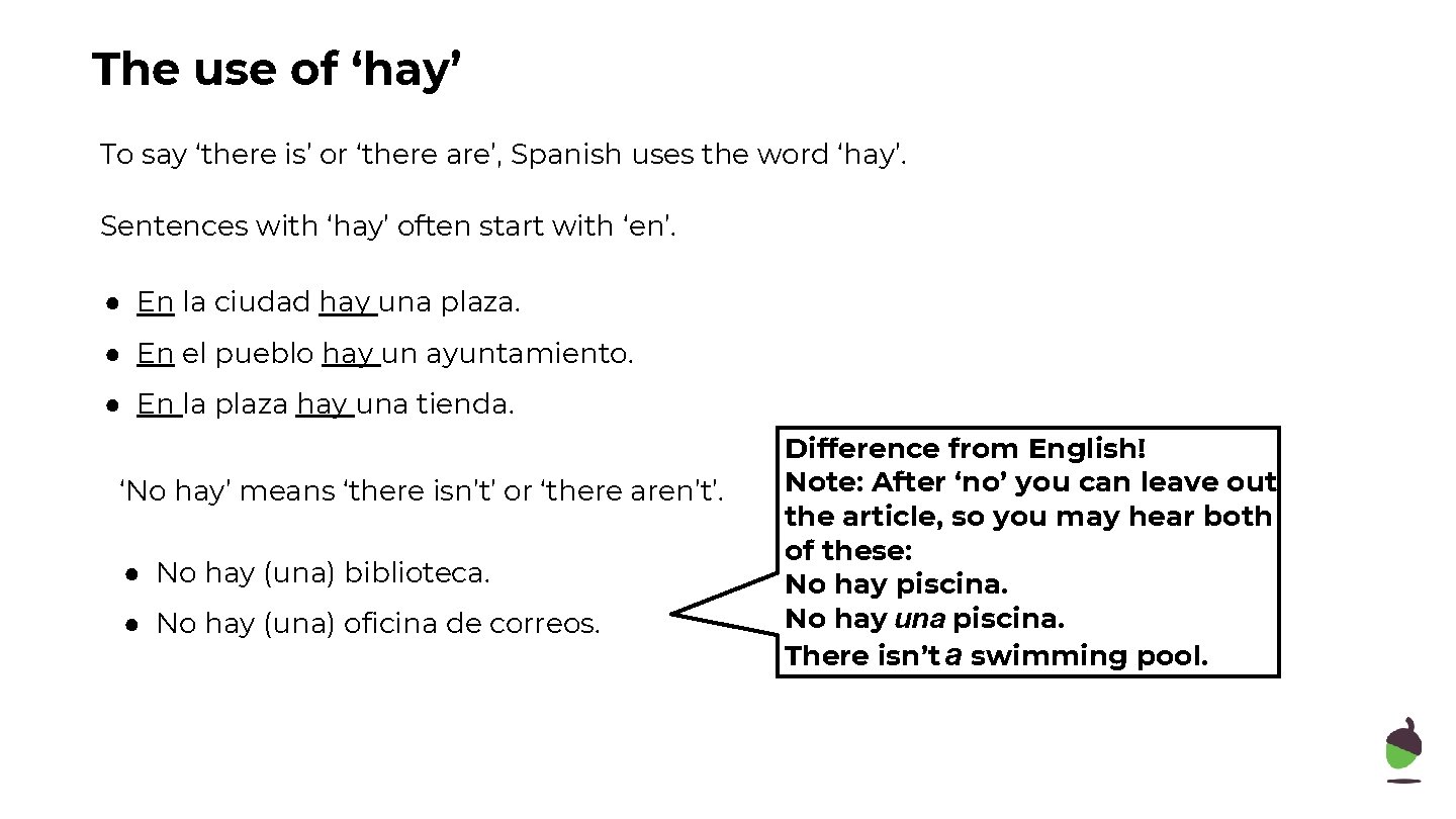 Spanish Talking about places 1 3 Worksheet Using