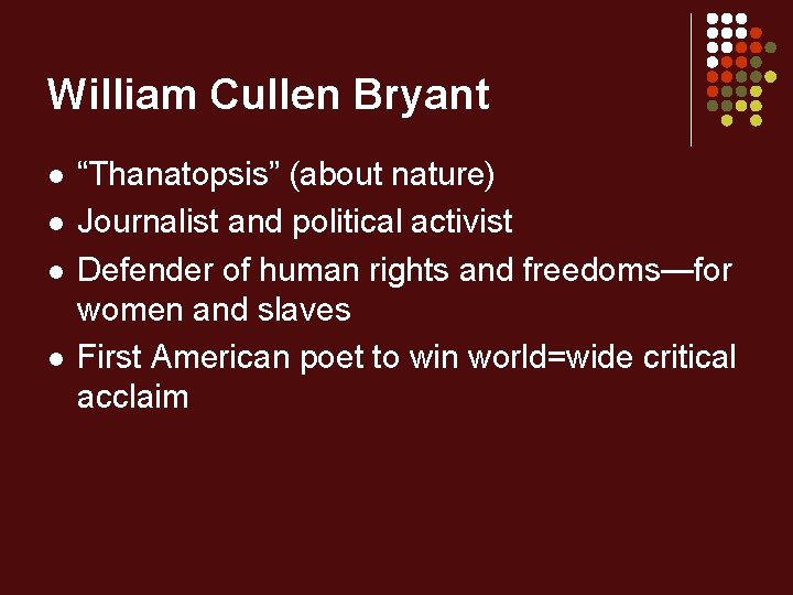 Poetry Analysis 101 A basic introduction Henry Wadsworth