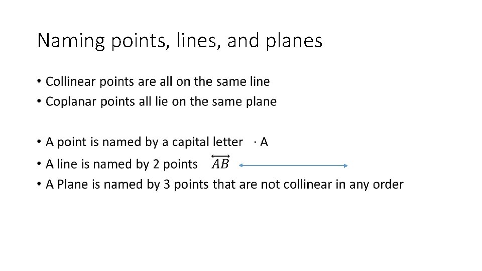 Geometry Day 2 Objective Chapter 1 Foundations of