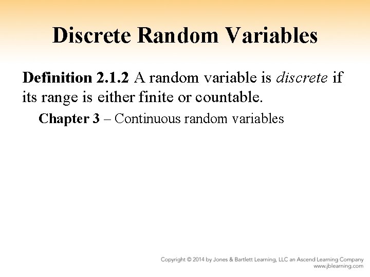 Chapter 3 Random Variables Binomial and Hypergeometric Probabilities Chapter 3 Random Variables Binomial and Hypergeometric Probabilities
