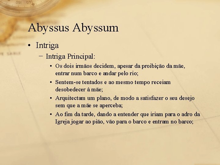 Abyssus Abyssum Trindade Coelho Anlise do conto O