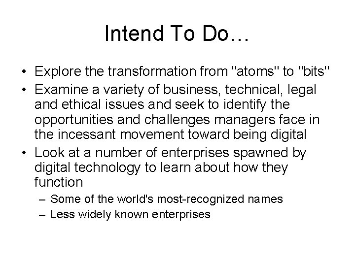 Introduction Being Digital Unit 1 1 Managing the