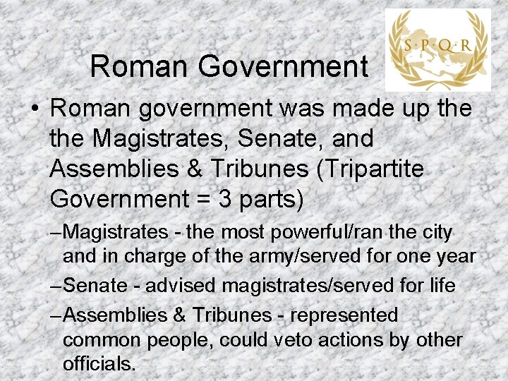 Important people in the Roman Republic Student Handouts