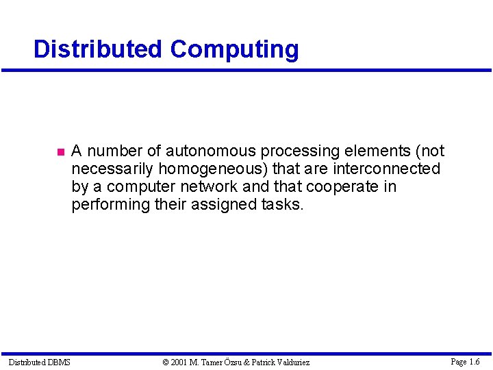 Outline Introduction What is a distributed DBMS Problems