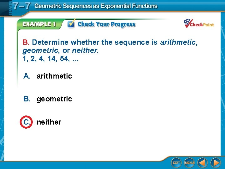 Content Standards F BF 2 Write arithmetic and