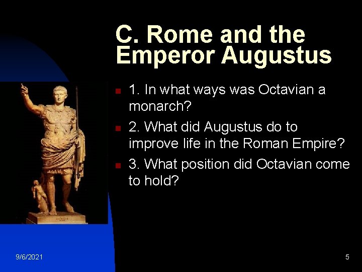 The Empire chapter 3 lesson 2 Mr Bondurant