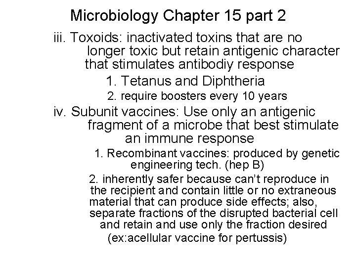 Microbiology Chapter 15 part 2 Practical Applications of