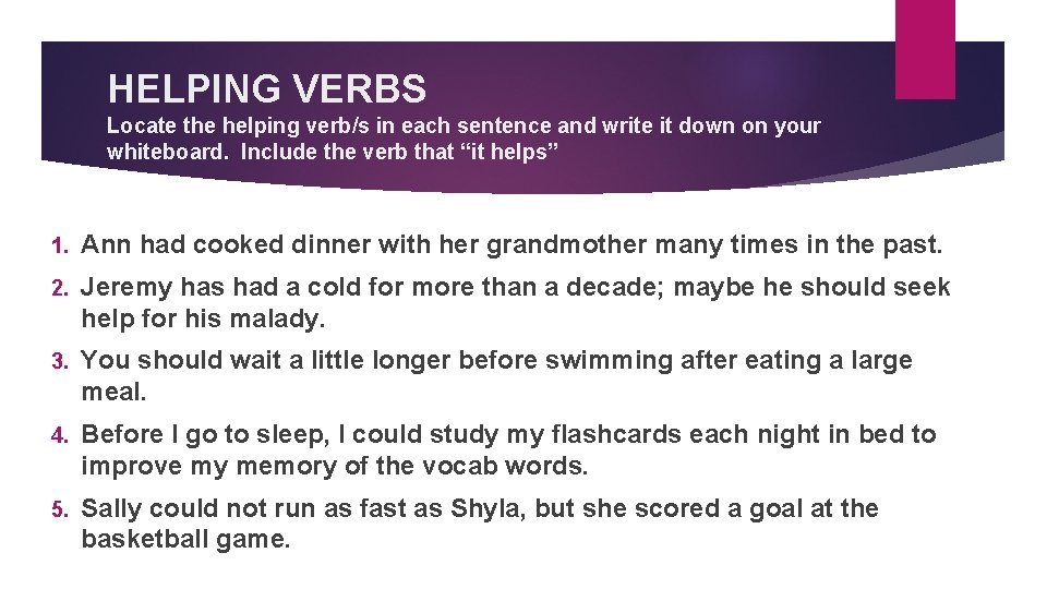 NAME THAT VERB ACTION PG 6 LINKING PG