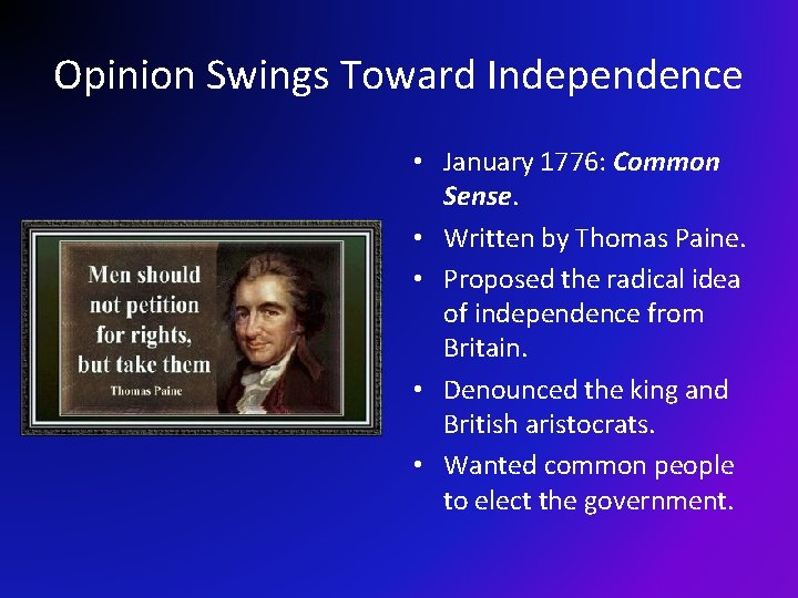 Declaring Independence Colonies Go to War War Begins