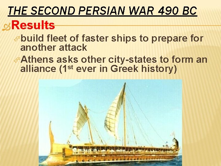 PERSIAN WAR BELL RINGER How was the Persian
