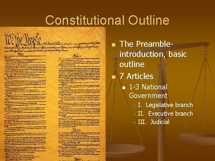The Six Basic Principles of the Constitution n