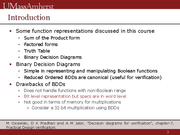 Class Presentation On Binary Moment Diagrams By Krishna 