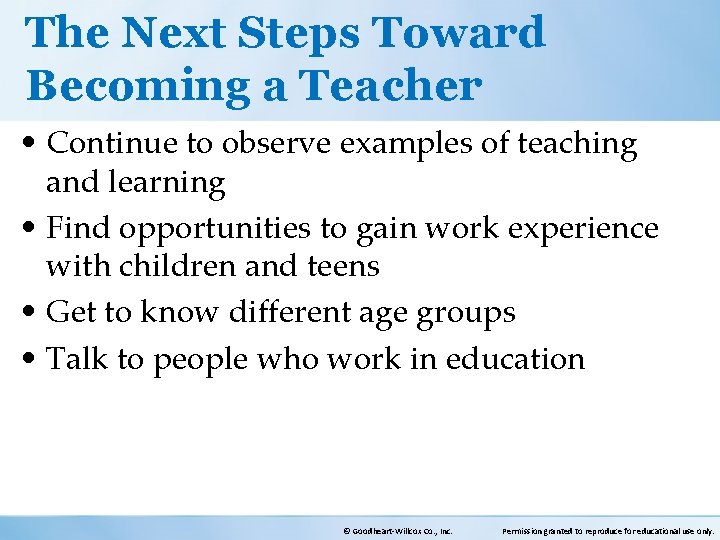 16 The Next Steps Toward Becoming a Teacher