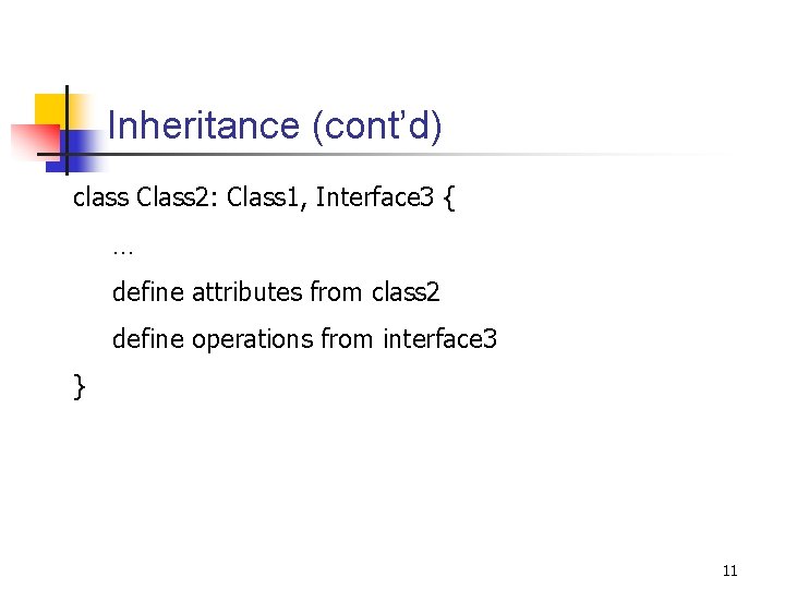 Chapter 5 Implementing UML Specification Part I ObjectOriented