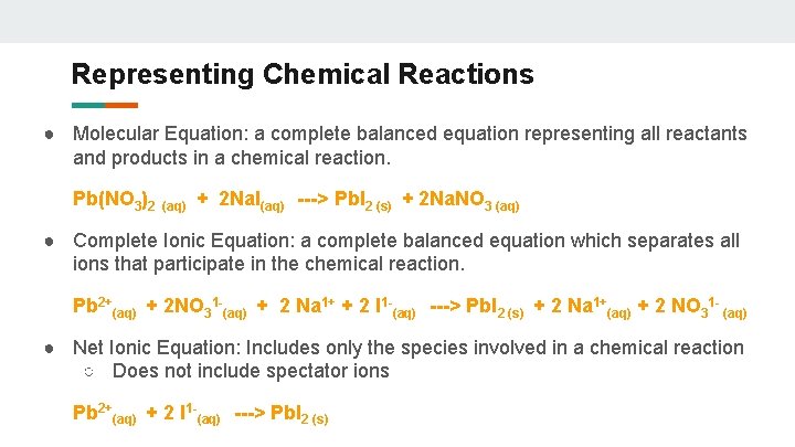Unit 4 Review Chemical Reactions Developed by Molly