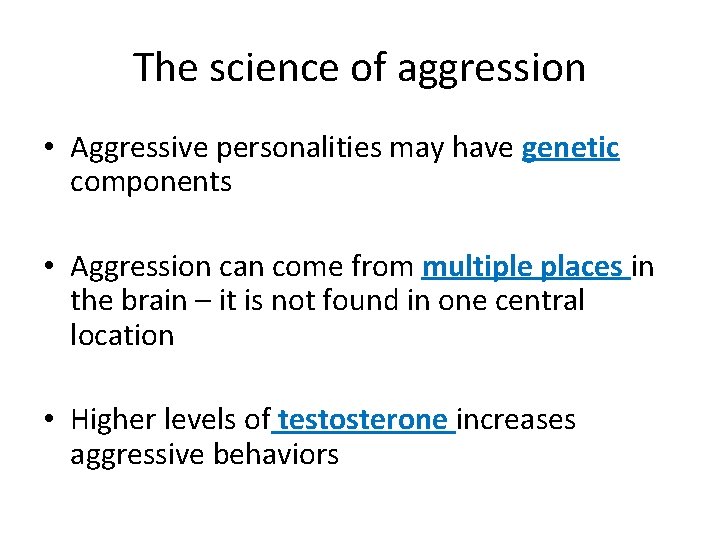 Aggression Attraction and Conflict Resolution Agenda 1 Bellringer