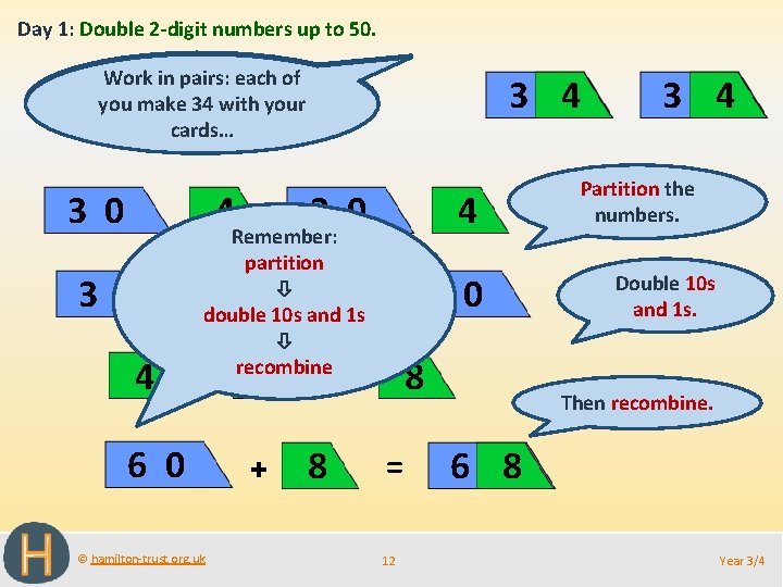 Fractions Doubling and Halving and the concept of