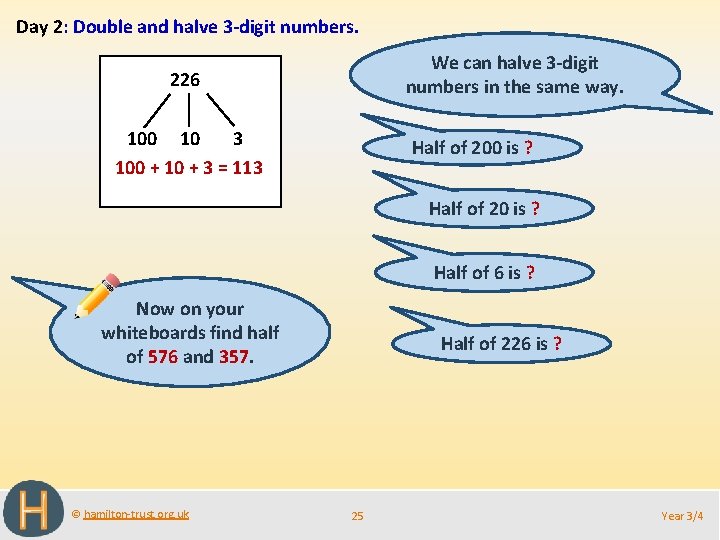 Fractions Doubling and Halving and the concept of