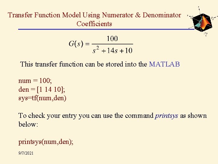 Control System Toolbox imtiaz hussainfaculty muet edu pk