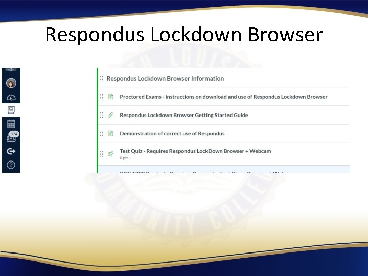 Respondus Lockdown Browser Training Dr Sara Albert Department