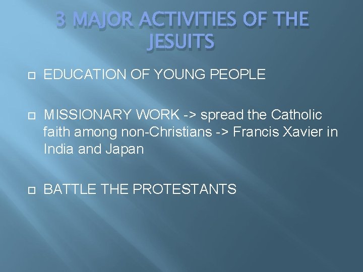 THE CATHOLIC REFORMATION By mid 16 th century