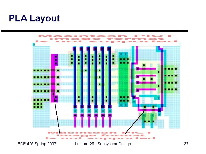 ECE 425 VLSI Circuit Design Lecture 25 Subsystem
