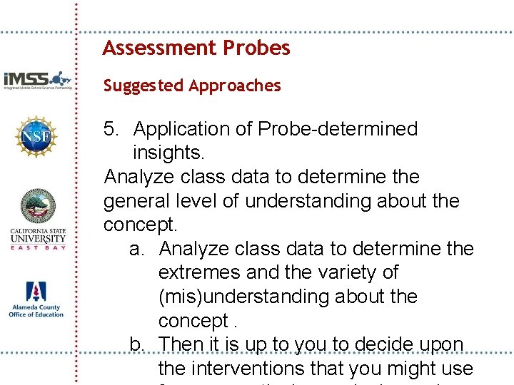 Formative Assessments Assessment Probes Adapted from Vermont DOE