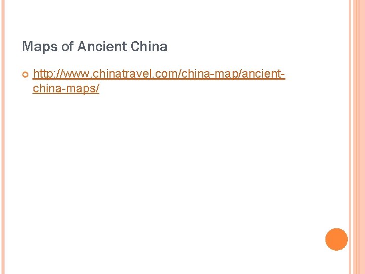 CHINA OVERVIEW A BRIEF HISTORY OF CHINESE DYNASTIES