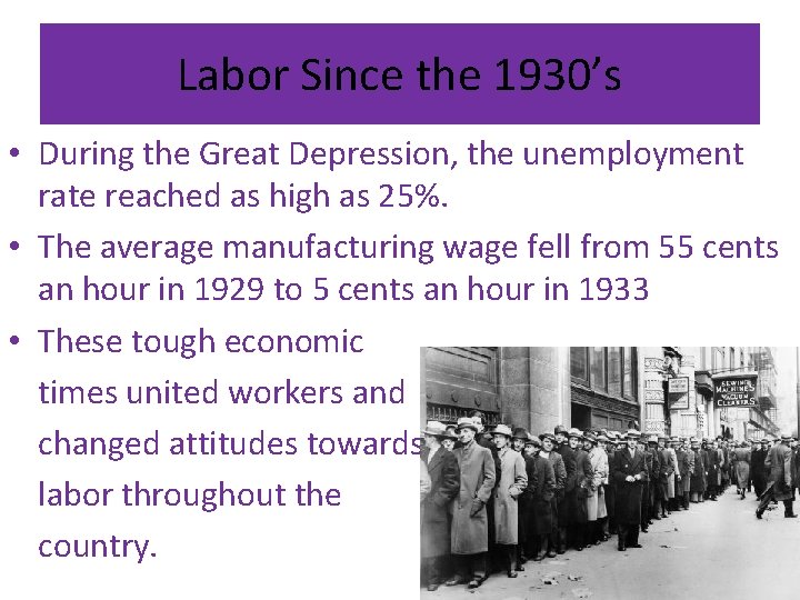 Employment Labor and Wages The Labor Movement Today