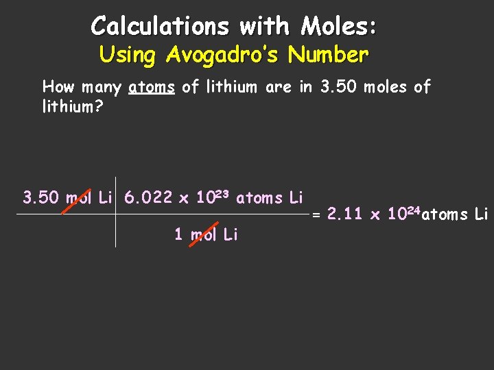 Stoichiometry In solving a problem of this sort