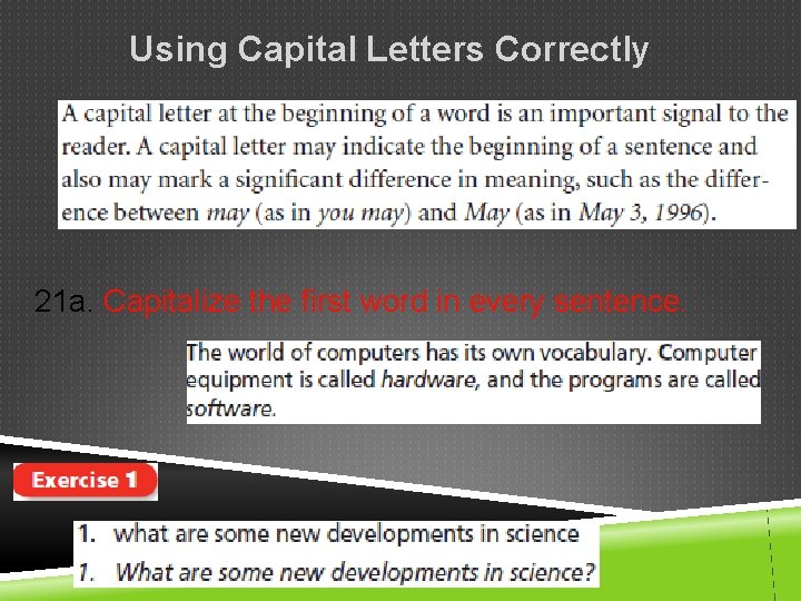 Capital Letters The Rules for Capitalization Language Handbook