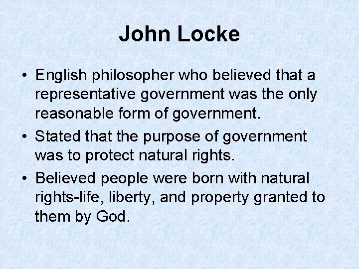 Americas Political Heritage Montesquieu French philosopher who believed