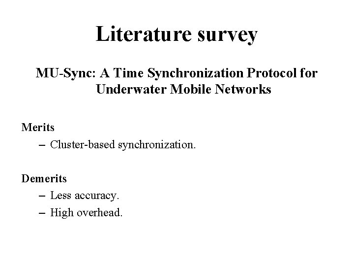 Energy Efficient Time Synchronization Protocol For Mobile Underwater