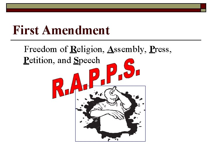 The Bill of Rights Mnemonic Devices Civics First