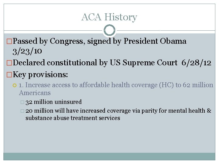 The Impact of the Patient Protection and Affordable