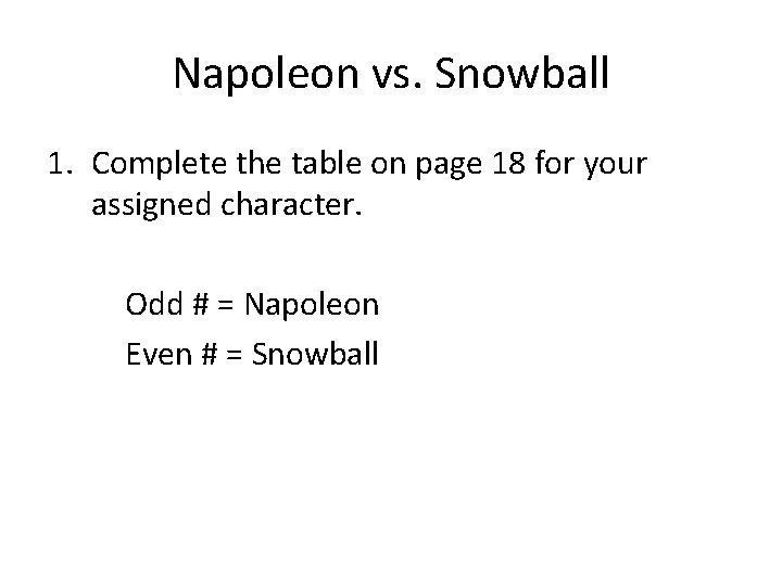 Animal Farm The Great Windmill Debate WarmUp Open
