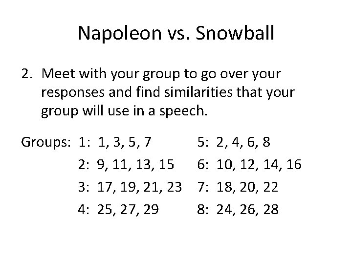 Animal Farm The Great Windmill Debate WarmUp Open