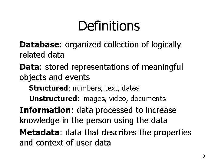 Chapter 1 The Database Environment Modern Database Management