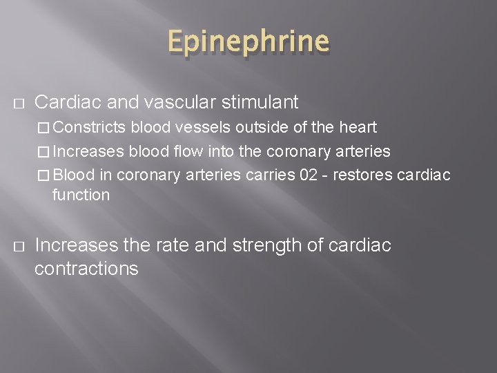 Neonatal Resuscitation Medications Objectives When To Give Epinephrine