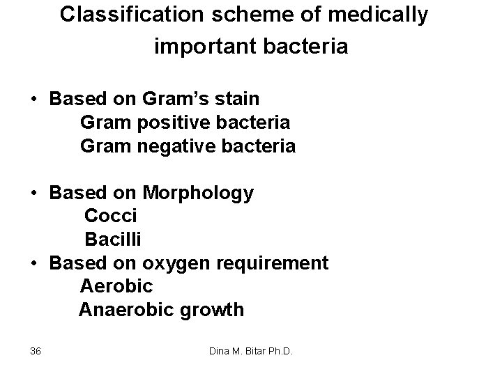 The Microbial World Objectives Main divisions and classification