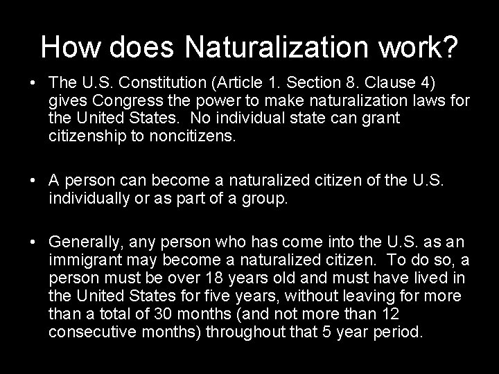 Citizenship What does it mean to be a