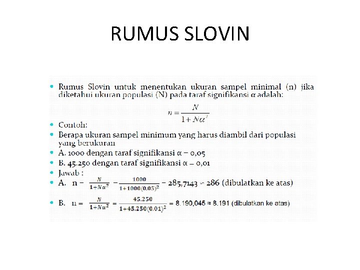 Statistika dan Probabilitas Materi II SAMPLING Populasi adalah