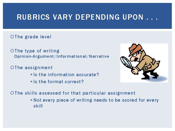 WRITING RUBRICS AND EXEMPLARS Mary Lord Kelly Rizzi