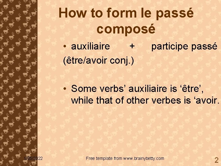 Semaine de ELearning Les verbes pronominaux au prsent