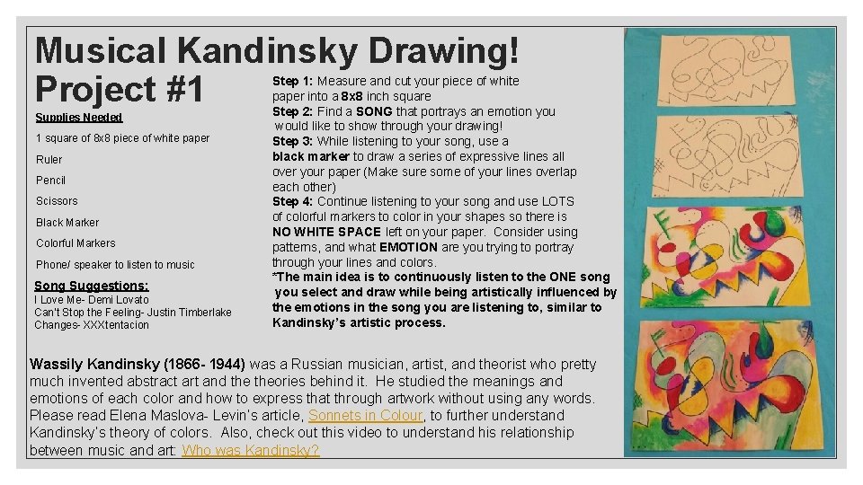 VIRTUAL ART ROOM Ms Stotesbury Northern High School