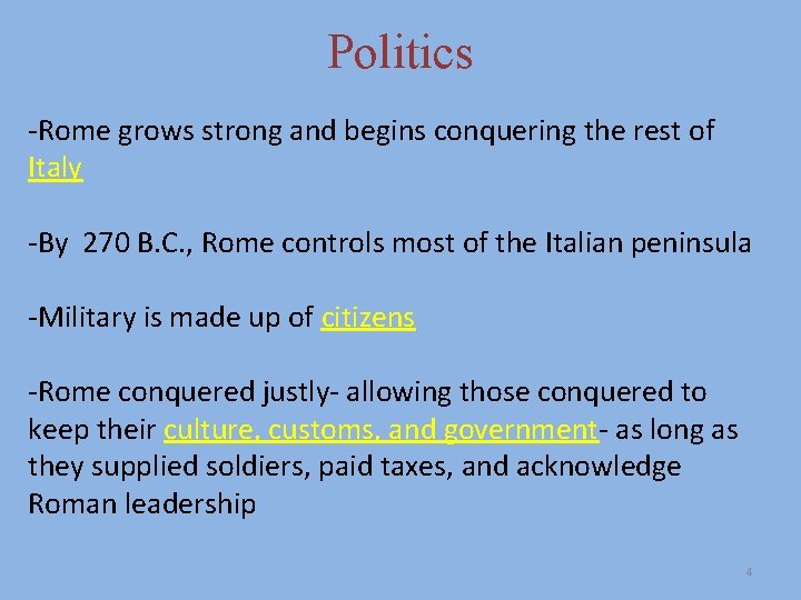 Ancient Rome and the Roman Republic 1 Geography